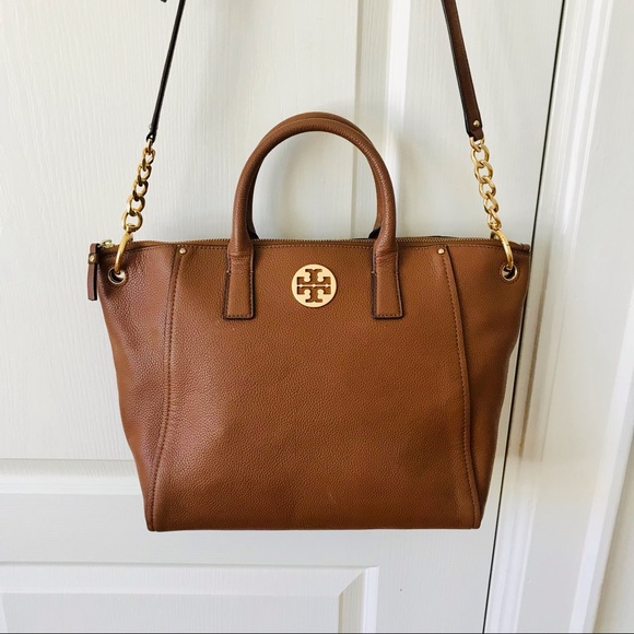 Tory Burch | Bags | Tory Burch Everly Brown Leather ...